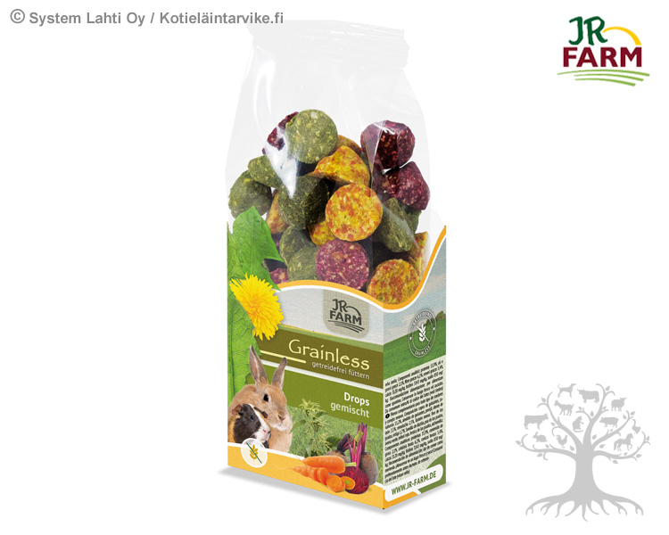JR Farm Grainless Mixed Drops 140g - Kotielaintarvike.fi webstore
