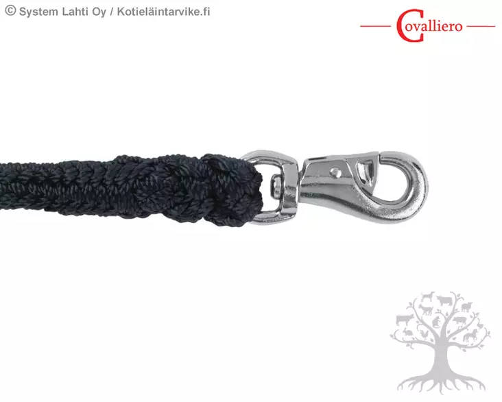 Covalliero Lead Rope Bull-Snap Black - Kotielaintarvike.fi webstore