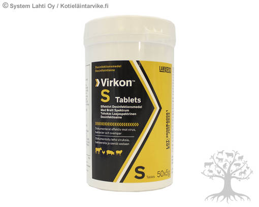 Virkon S Disinfectant Tablet 50x5g - Kotielaintarvike.fi webstore