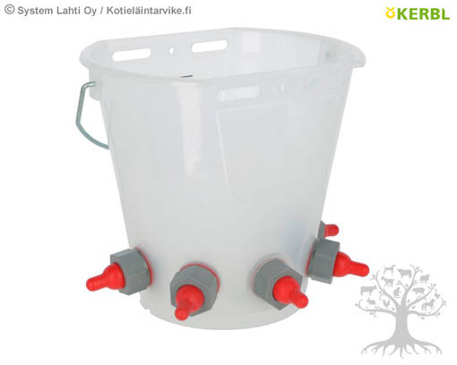 Kerbl Lamb Feeding Bucket 8L, 5 teats - Kotielaintarvike.fi webstore