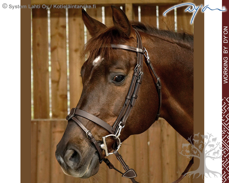 Working by Dyon Bridle Flat Leather Noseband - Kotielaintarvike.fi webstore
