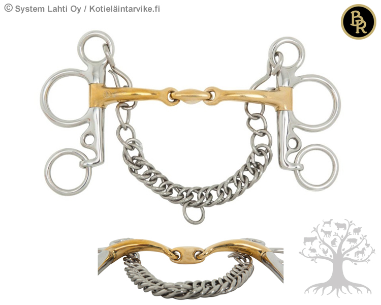 BR Pelham 45 Double Jointed Soft Contact - Kotielaintarvike.fi verkkokauppa