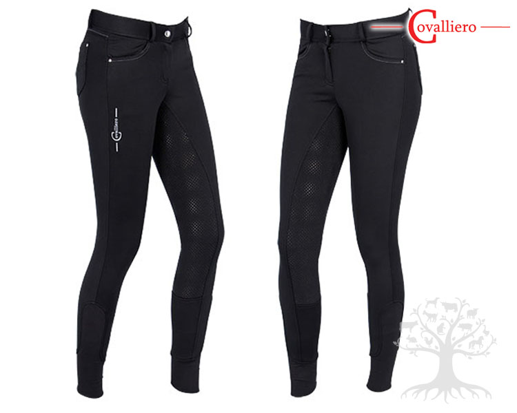 Covalliero Softshell Ratsastushousut Full Grip Morzine Black Covalliero, Black ...