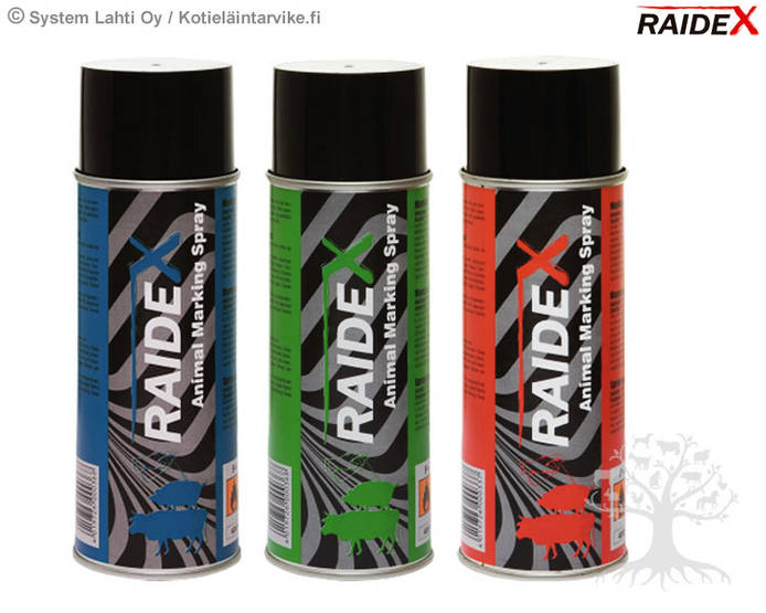 Raidex Marking Spray 400ml - Kotielaintarvike.fi webstore